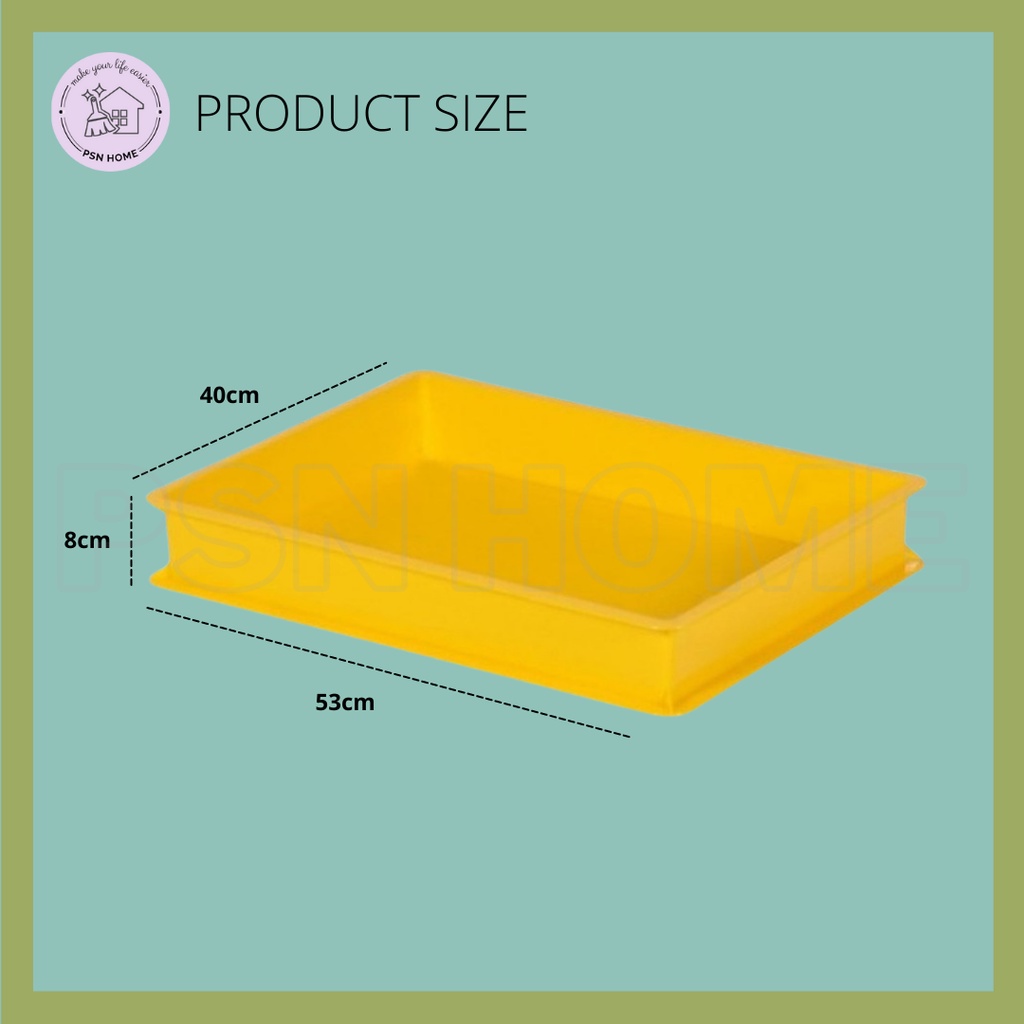 Plastic Container Tray Bakery Food Dulang Plastik Yellow, Plastic Cake ...