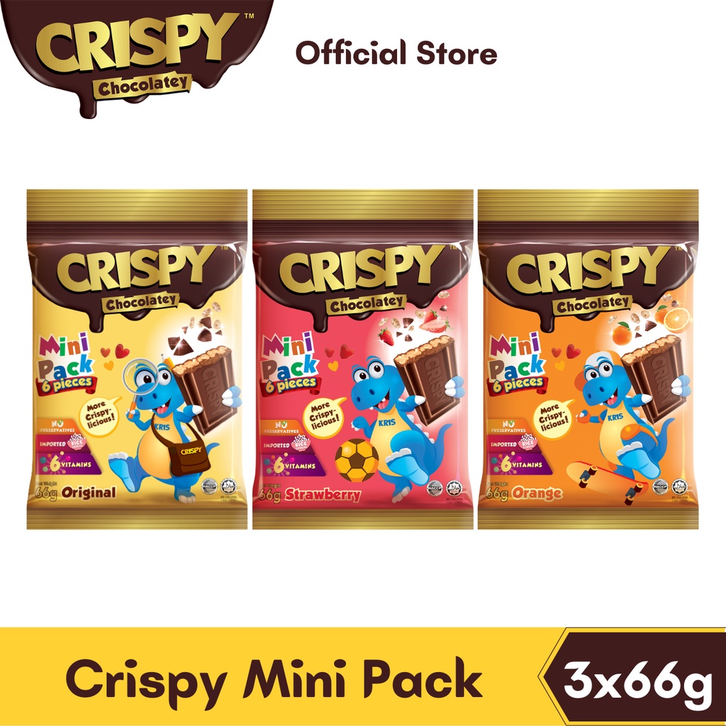 Crispy Mini Pack 66g x 3 | Shopee Malaysia