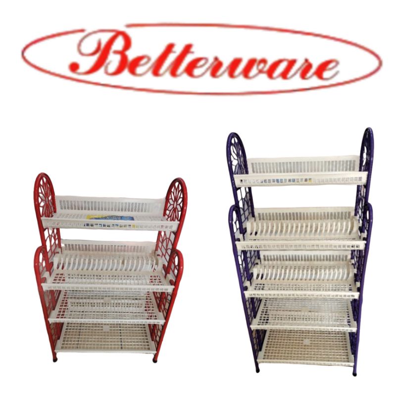RAK PINGGAN BETTERWARE 4TIER 5TIER DISH RACK / DISH DRAINER / KITCHEN ...