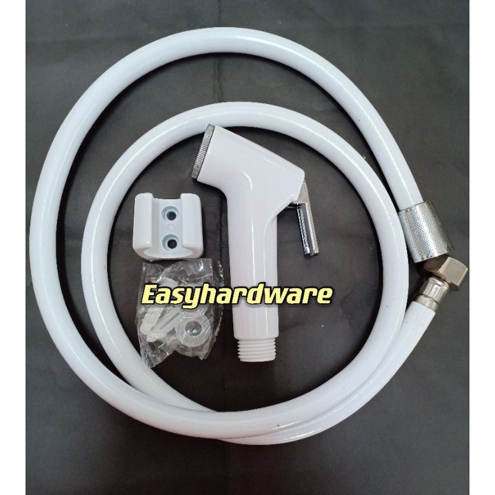 PVC spray hand bidet set (White / Black) | Shopee Malaysia