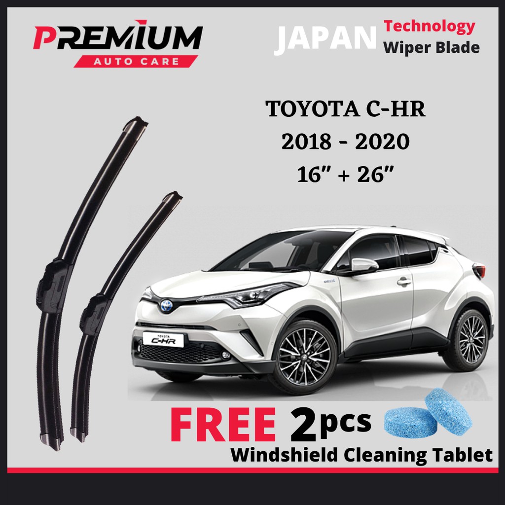 🔥 TOYOTA CHR C-HR [2018-2021] PREMIUM RUBBER WIPER BLADE JAPAN ...