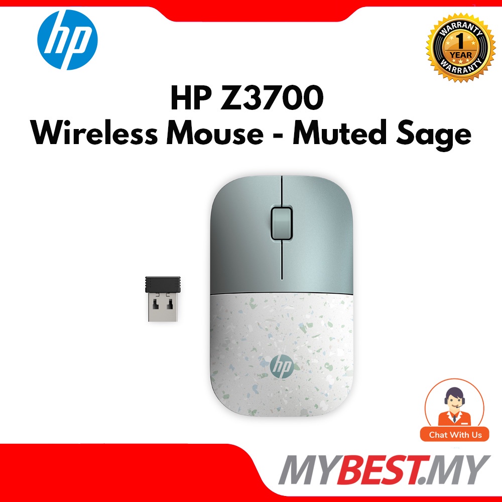 HP Wireless Mouse Z3700 with USB Nano Receiver & Battery Included ...