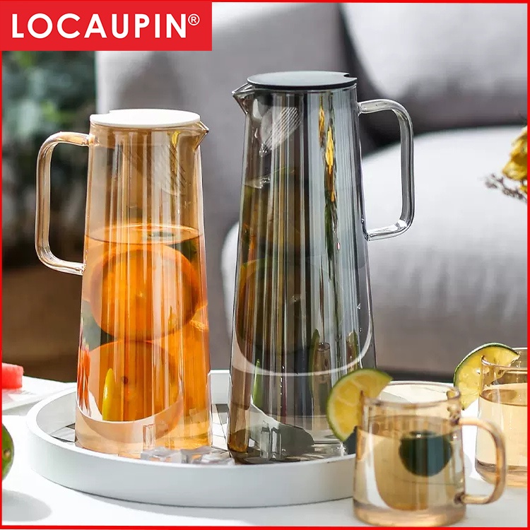 Locaupin 1800mL150℃ Heat-resistant Borosilicate Glass Bottle Pitcher ...