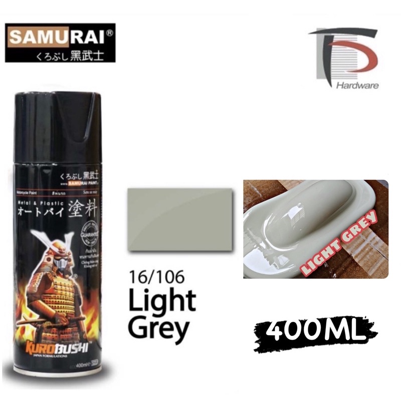 [100% ORIGINAL] SAMURAI STANDARD COLOUR SPRAY PAINT - LIGHT GREY 16/106 ...
