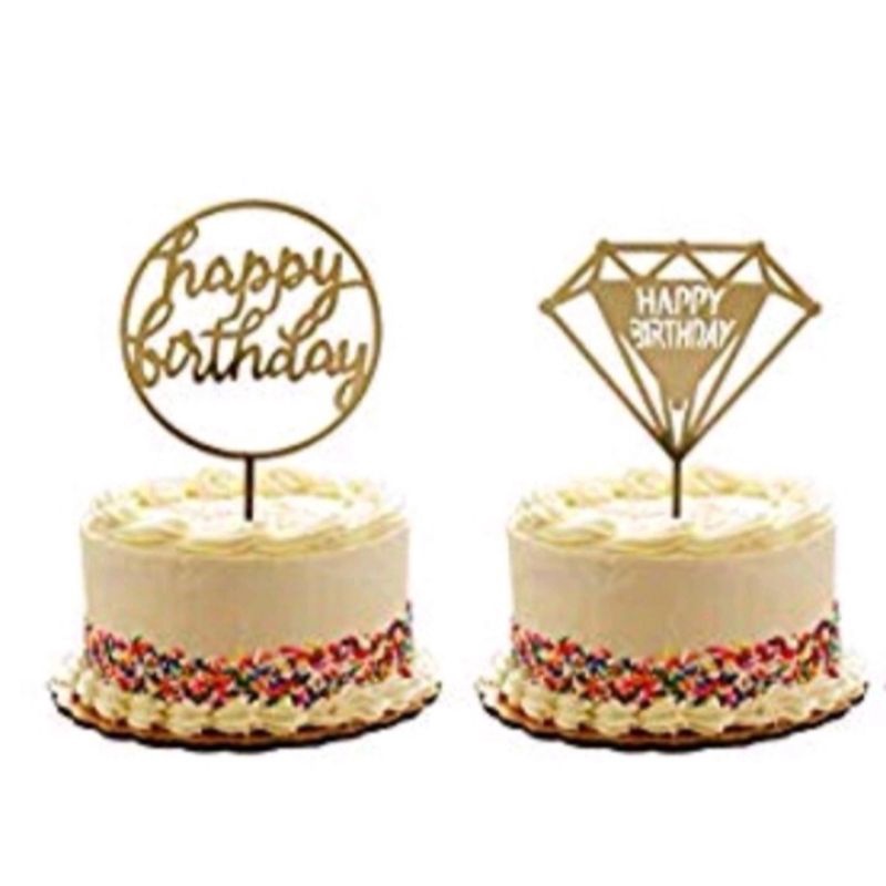 Large Size Acrylic Cake topper Assorted Variants 1pcs | Shopee Malaysia