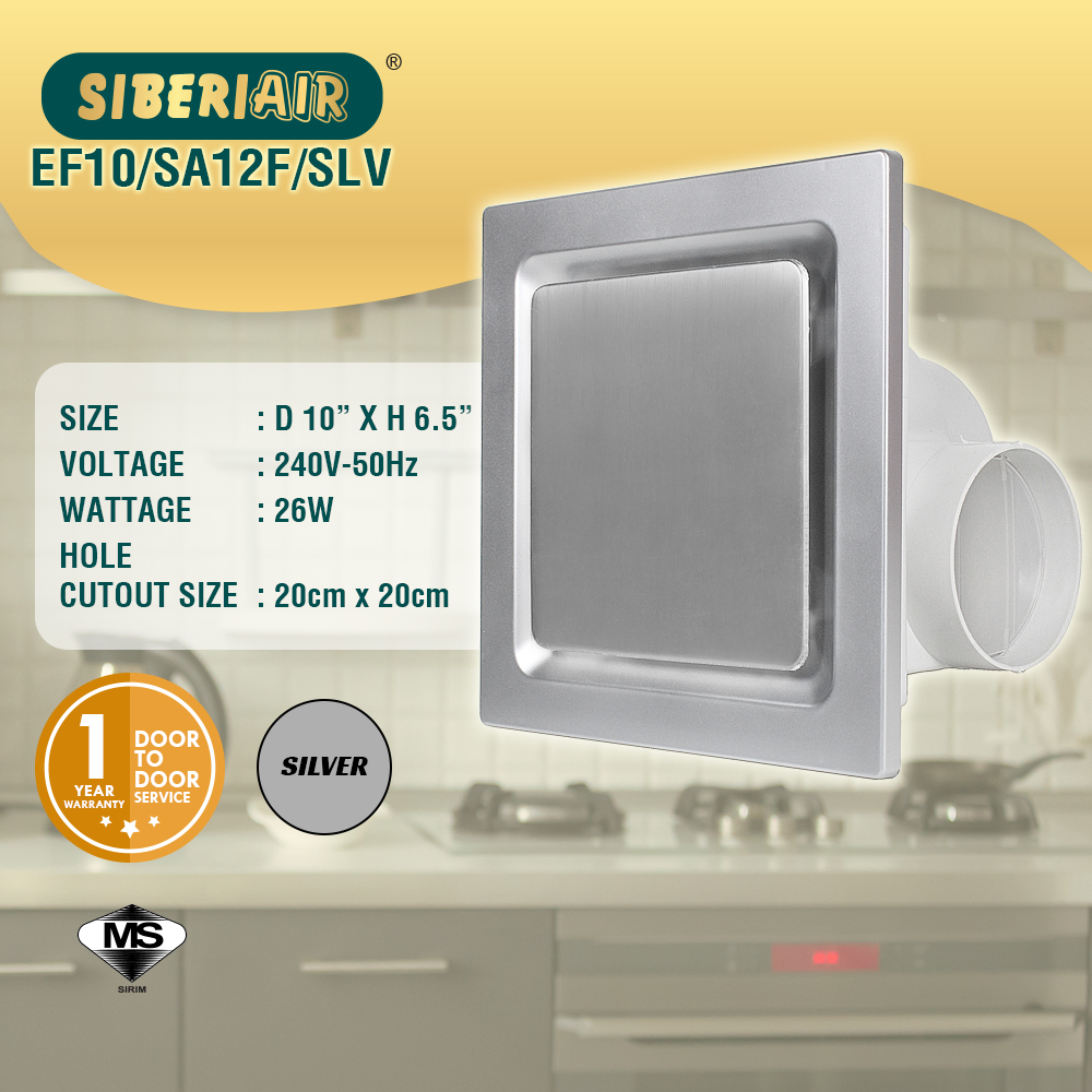 SIBERIAIR SA12F 10" CEILING VENTILATION FAN | Shopee Malaysia