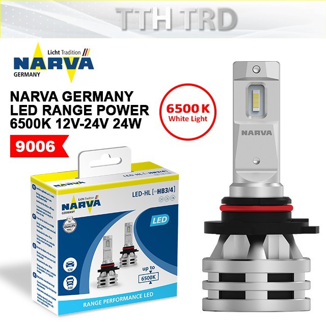 NARVA LED 9006 HB4 Range Performance LED 6500K (Germany TECHNOLOGY ...