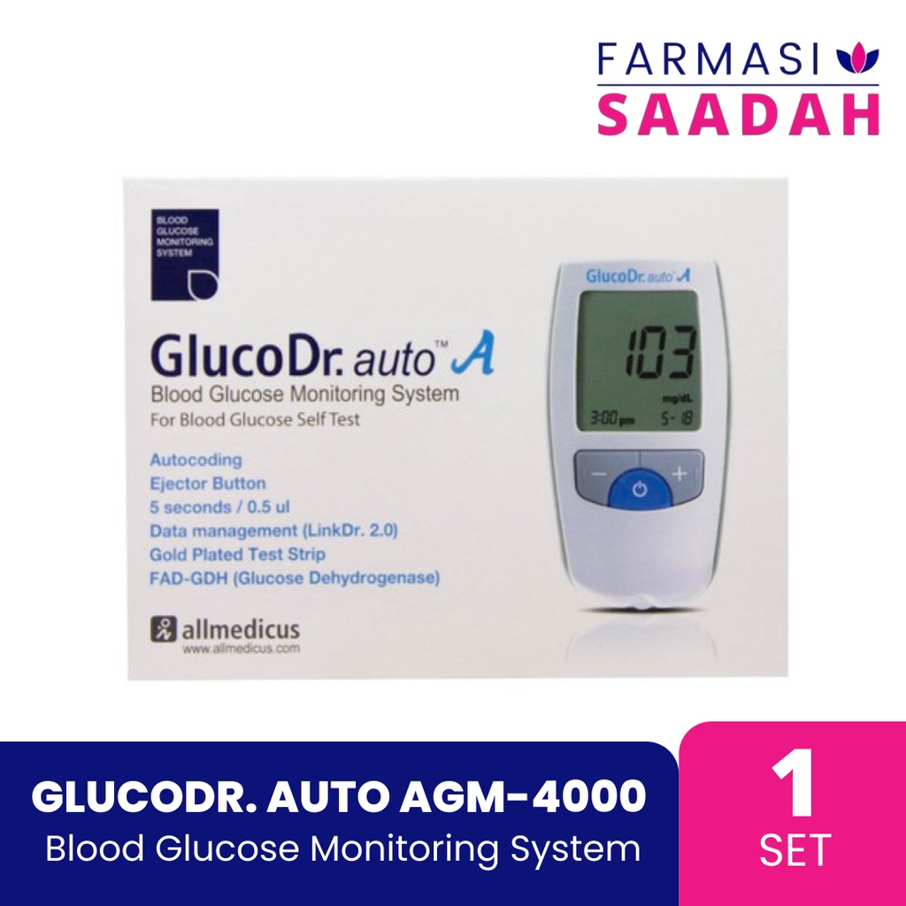 GlucoDr. Auto AGM-4000 Blood Glucose Monitoring System | Shopee Malaysia