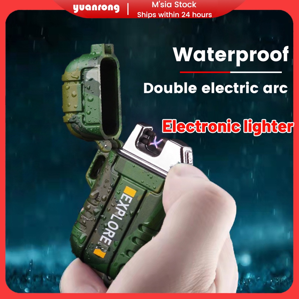 【Local Seller】Pemetik api 防風打火機 Dual Arc lighter charge lighter ...