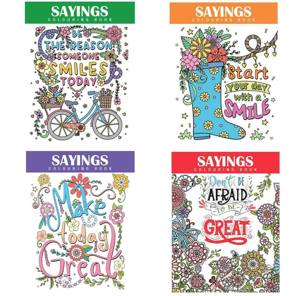 Saying Colouring Book - Adult Colouring Book [Exclusive @ POPULAR ...
