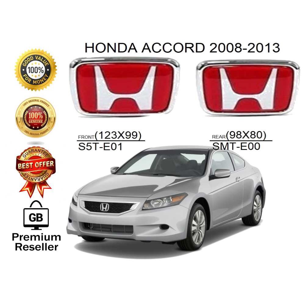GB-Store 100% [ORIGINAL] HONDA ACCORD LOGO 2008-2013 FRONT&BACK LOGO ...