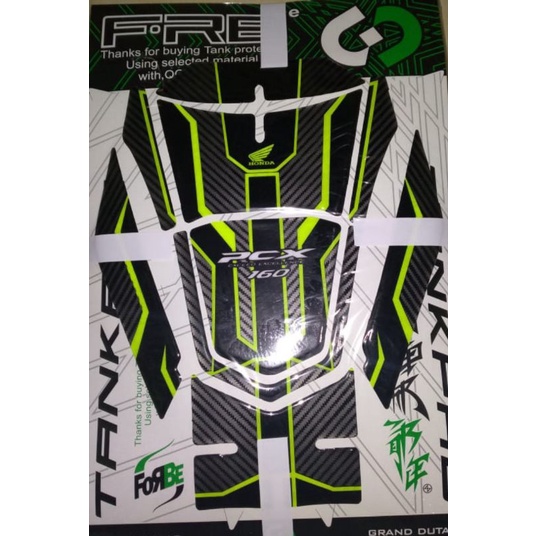 HONDA PCX 160 ALL NEW 2021 Tank Pad - Raised Resin / PCX 160 Rubber ...
