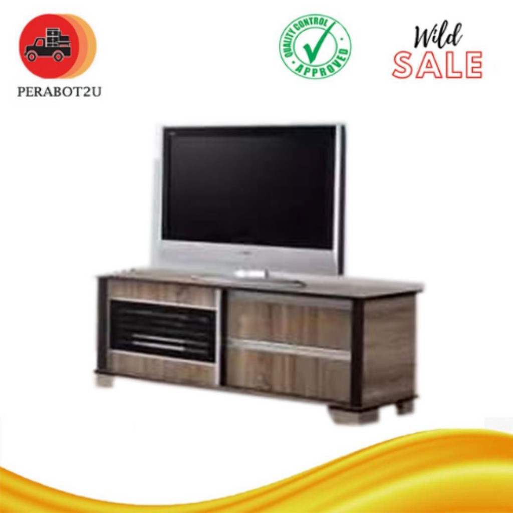 P2U SA Cabinet TV CABINET RACK 4 ft TV Console / Almari TV / Cabinet TV / TV Media Storage ...