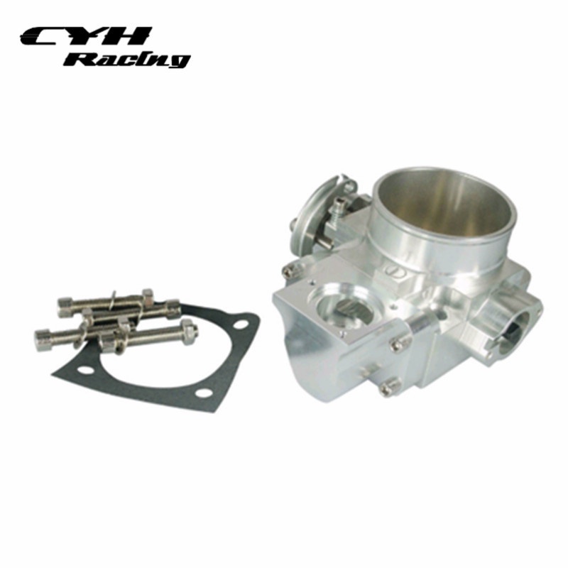 70MM Intake Manifold Aluminum Throttle Body For Mitsubishi Lancer Evo 7 ...