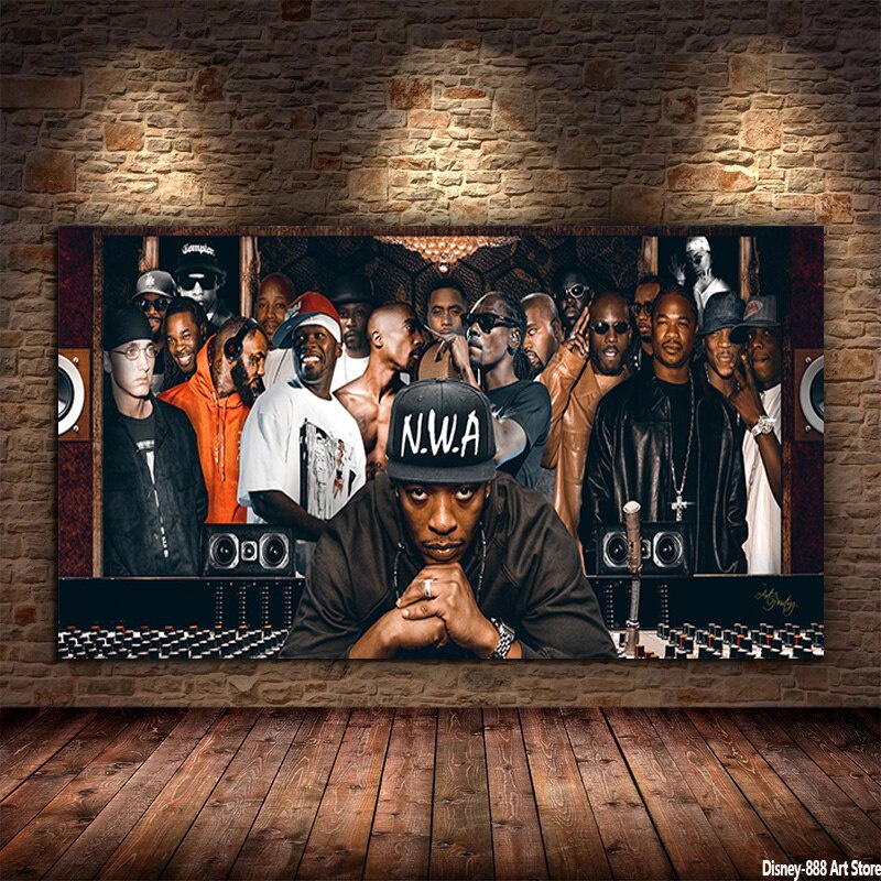 True Legends of Rap Poster Hip Hop Singers Party Canvas Painting Print ...