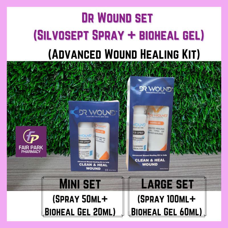 FPpharmacy Dr Wound Advanced Wound Healing Kit (Silvosept Spray ...
