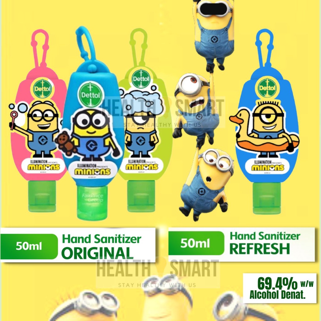 Dettol Hand Santizer Original Minion / Float / Bubble / Dettol Teddy ...