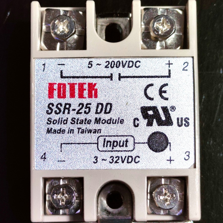 SSR DC Solid State relay 25A DC-DC Fotek SSR-25DD Mosfet 5~200V DC 25A | Shopee Malaysia