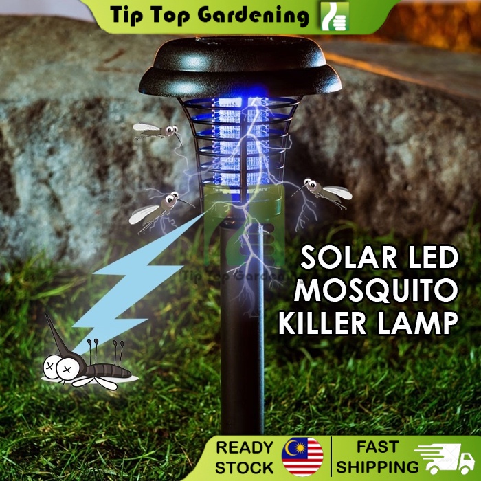 TIPTOP Solar Powered Mosquito Killer LED Lamp Anti Mosquito Insect Pest ...