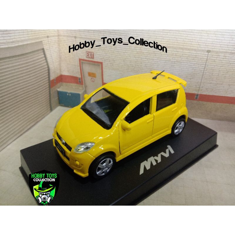 Perodua myvi kuning / diecast scale 1:32 | Shopee Malaysia