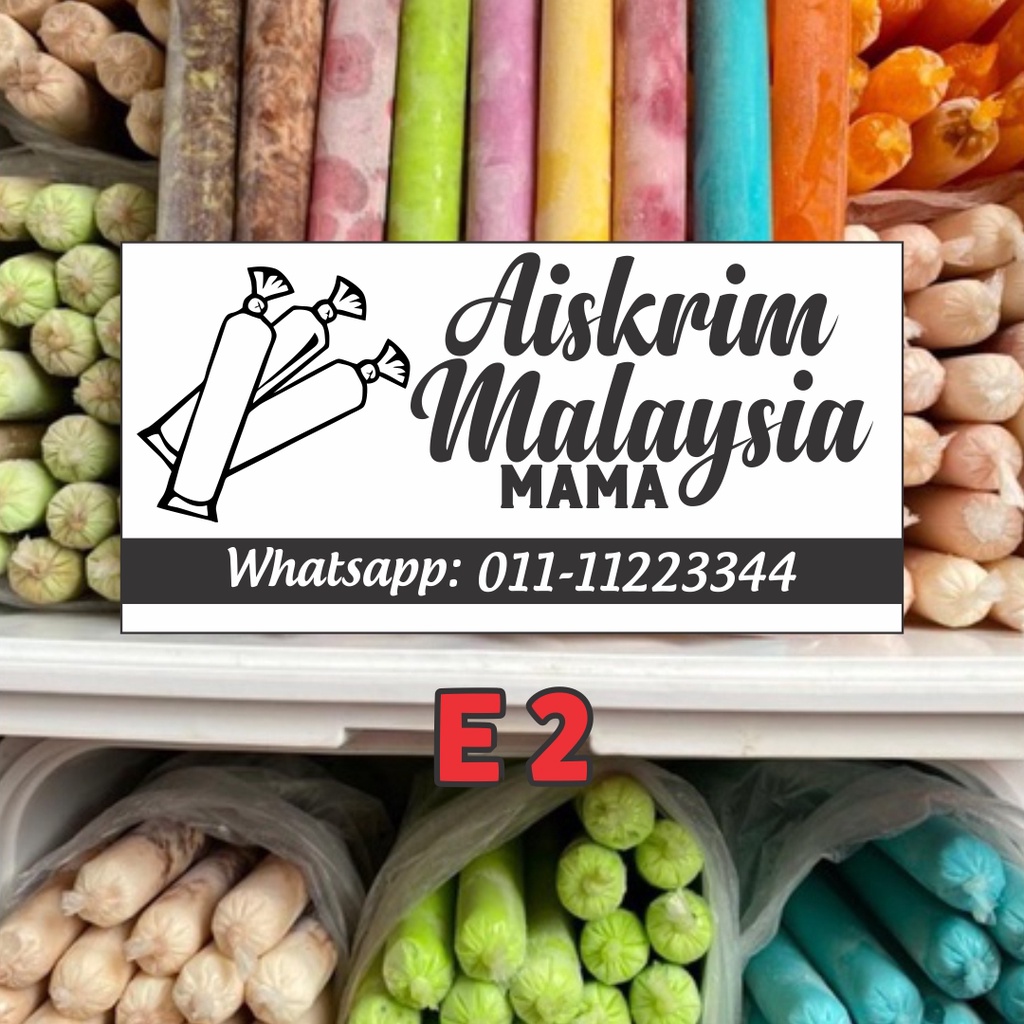 Sticker Aiskrim Malaysia Lagi Banyak Lagi Murah Ready Design | Shopee ...