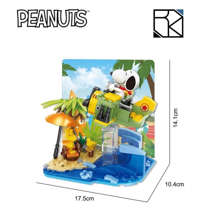Snoopy life scene Building Blocks Cartoon Anime Charlie Brown Dog Dog ...