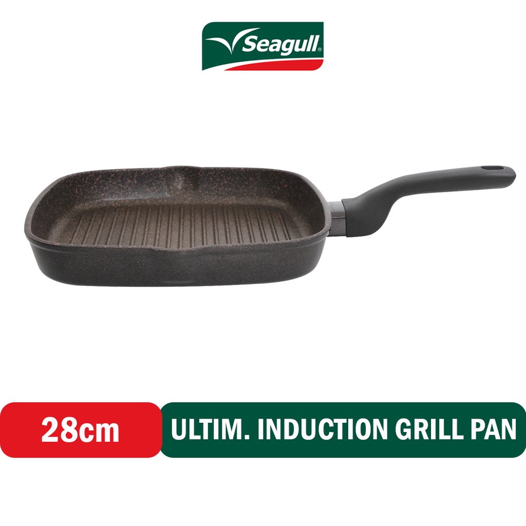 Seagull Ultimate Non-Stick Induction Square Grill Pan (28cm) | Shopee ...
