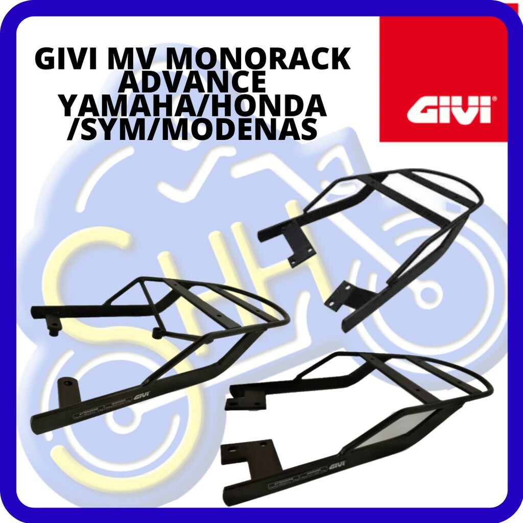 GIVI MV MONORACK ADVANCE HONDA YAMAHA EGO GEAR EGO AVANTIZ EGO SOLARIZ ...