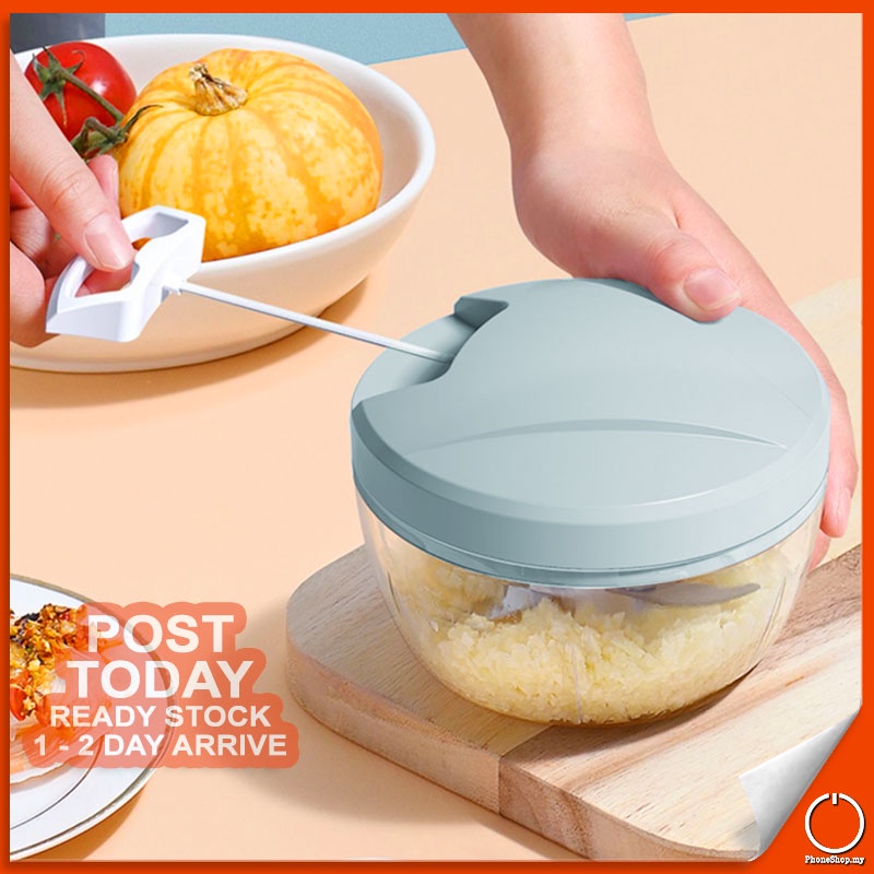 𝗗𝗨𝗥𝗔𝗕𝗟𝗘 Multi-functional Mini Speedy Manual Food Chopper Manual Blender ...