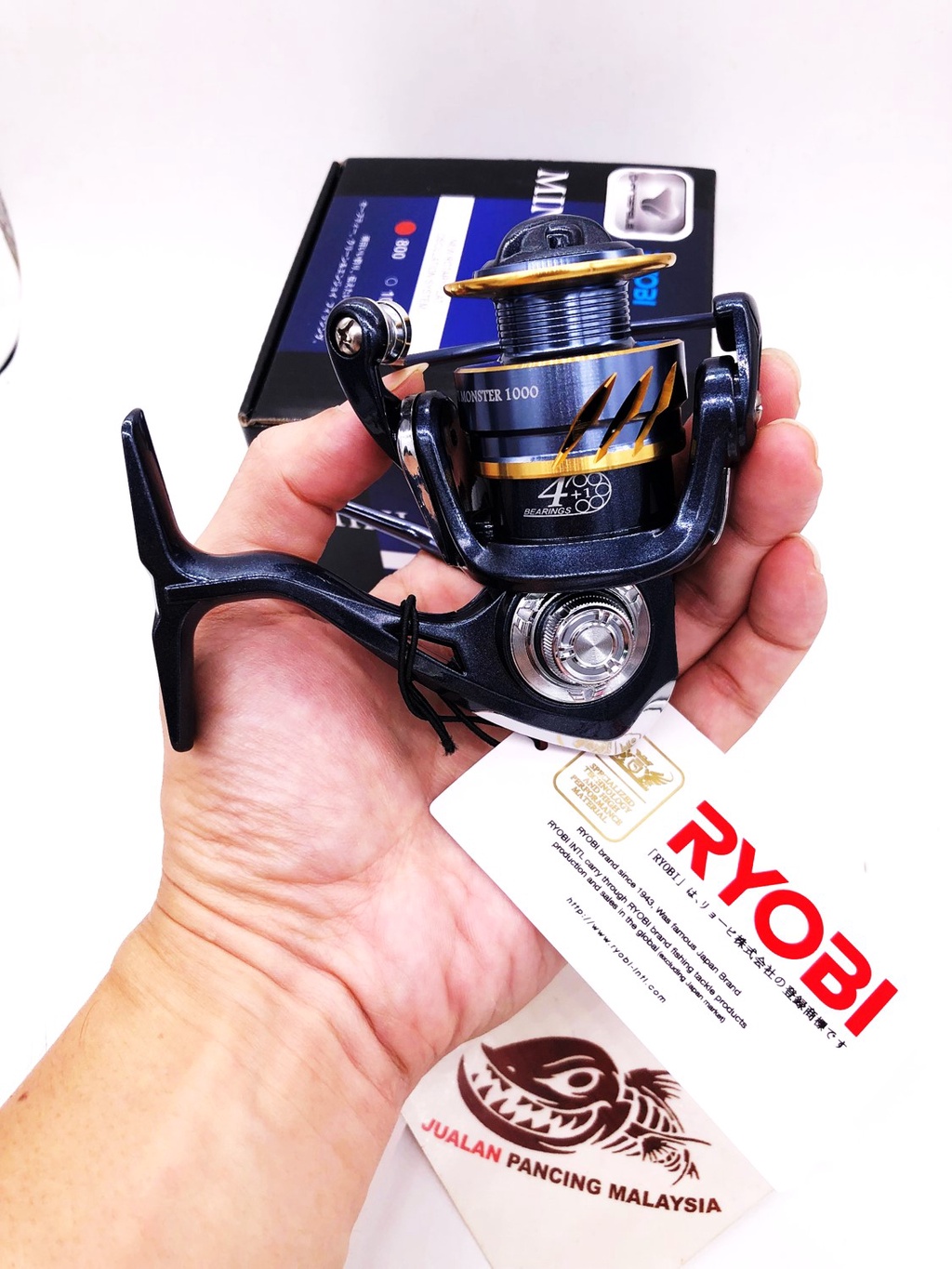 RYOBI 2022 Mini Monster 800 1000 Spinning Reel, READY STOCK 1 YEAR ...
