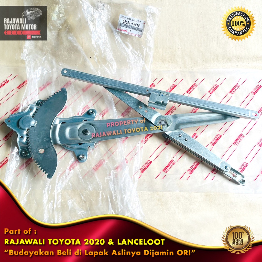 Land Cruiser VX80, HDJ80 & HZJ80 Right Front Regulator Original Genuine ...