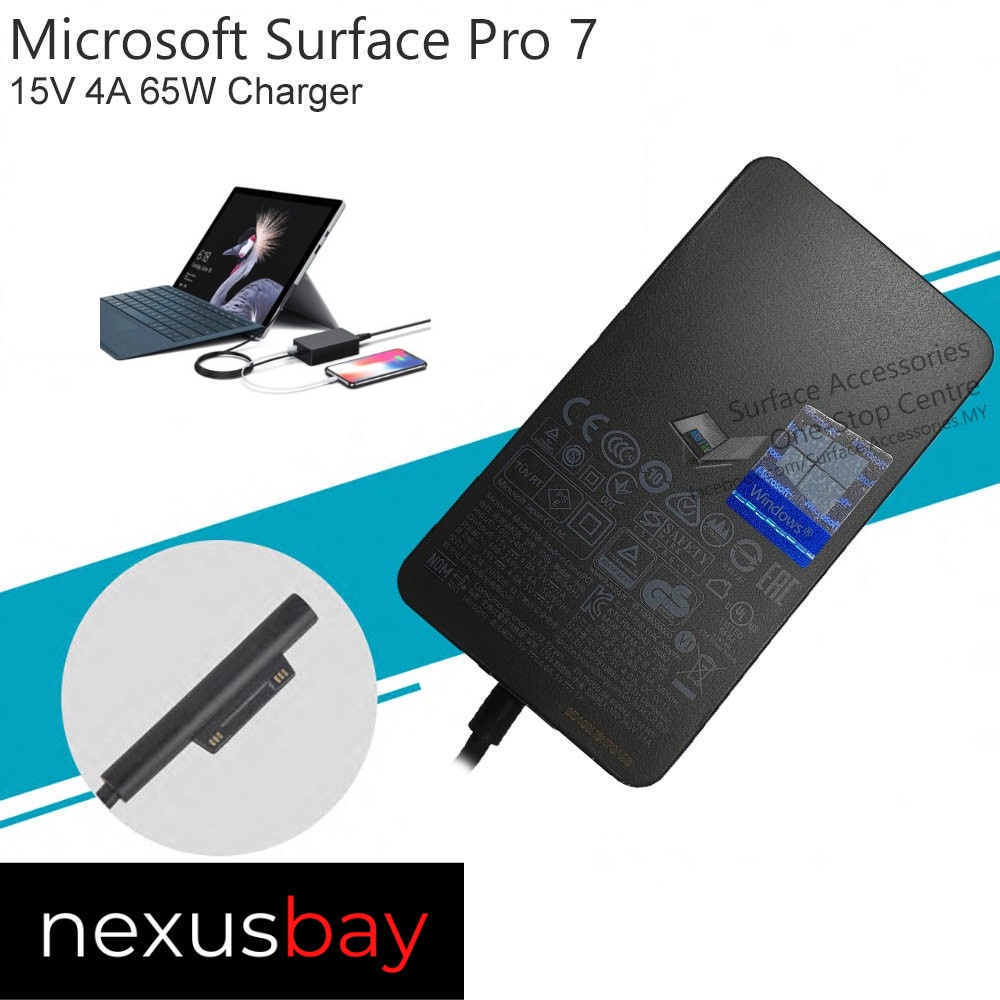 Microsoft Surface Pro 3 4 5 6 7 8 9 X 100% original 65W 15V 4A [MODEL ...
