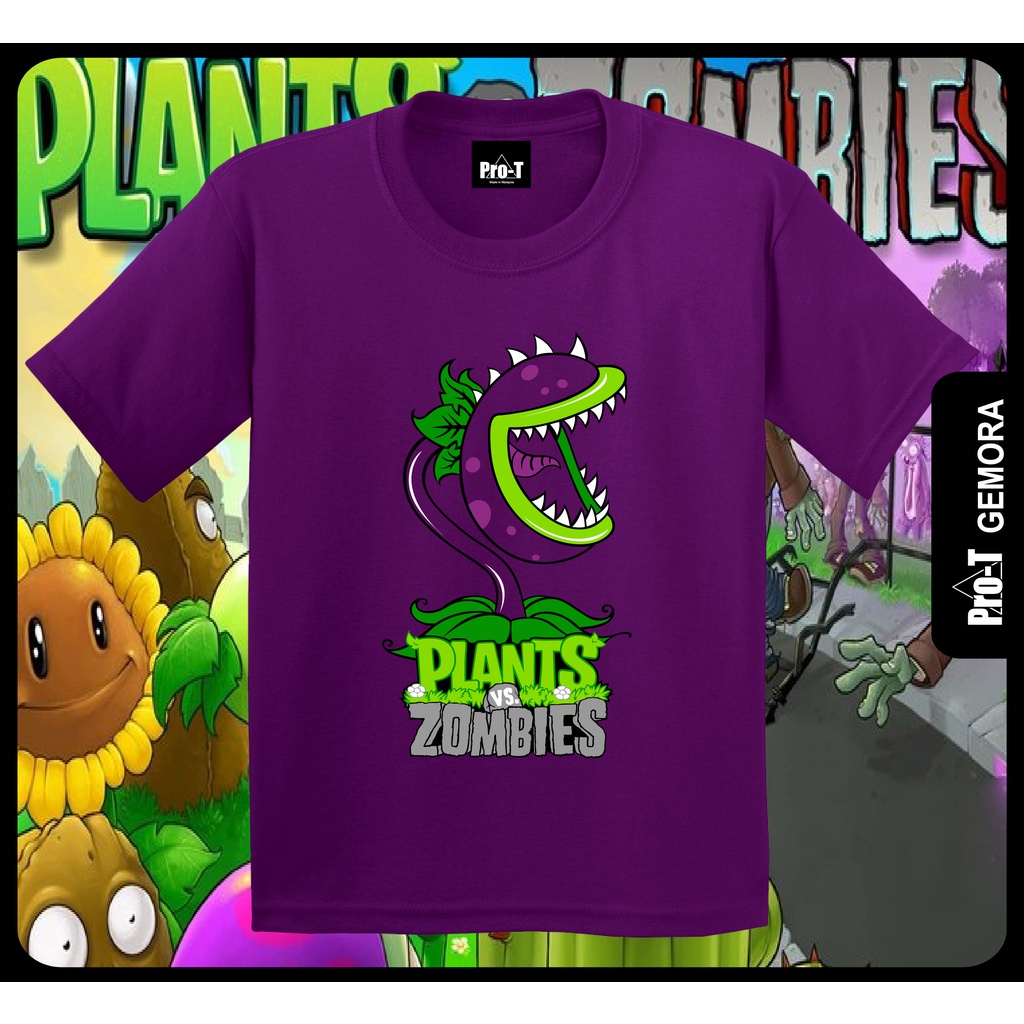 【Ready Stock】Plant vs Zombies Chomper Family Tee - Kids / Adult size ...
