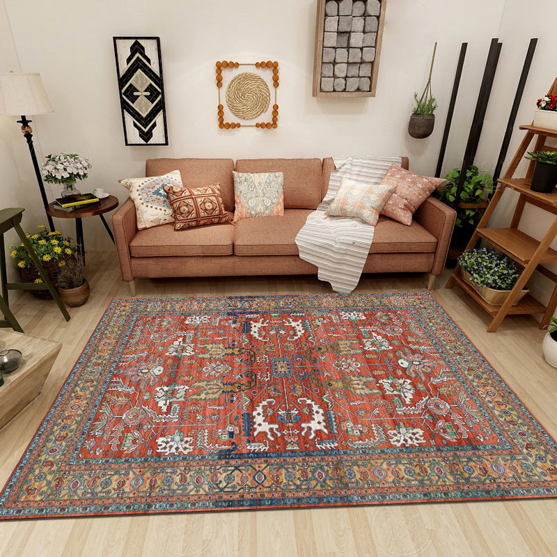 7 Styles Retro carpet European national style carpet crystal velvet rug ...