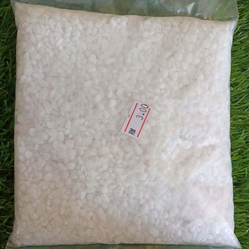 1KG Pebble Gardening Decor Stone / Batu Kacang / Batu Sungai Hiasan ...