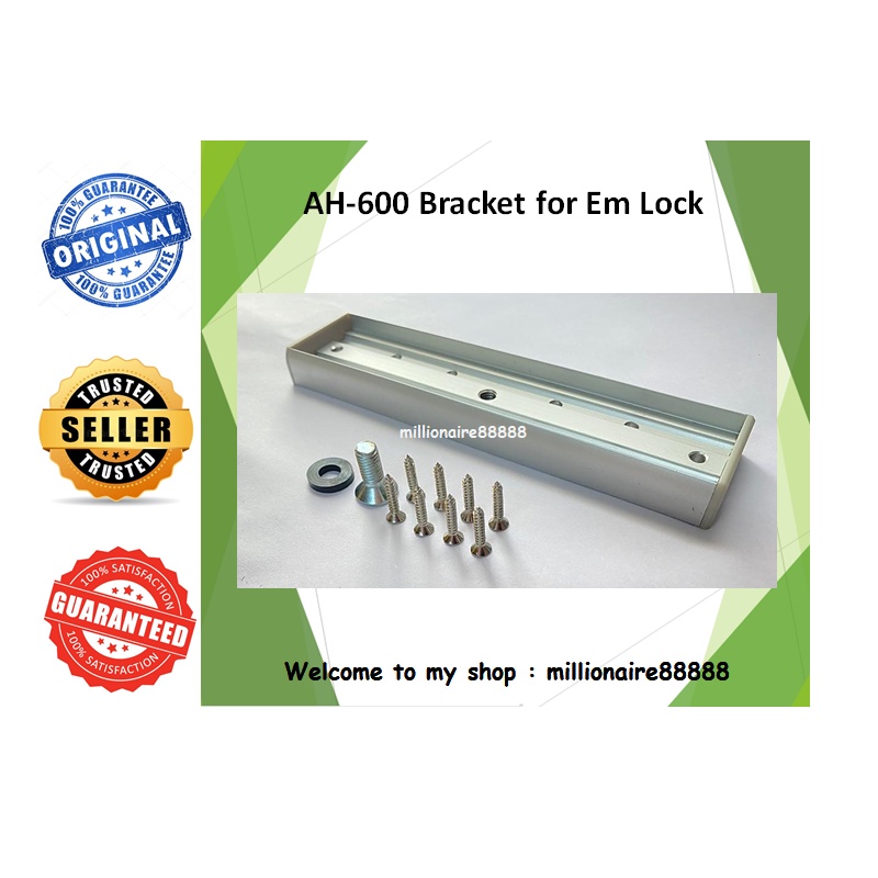 Aluminium AH-600 Bracket with Screw for 600lbs EM Lock Door Access ...