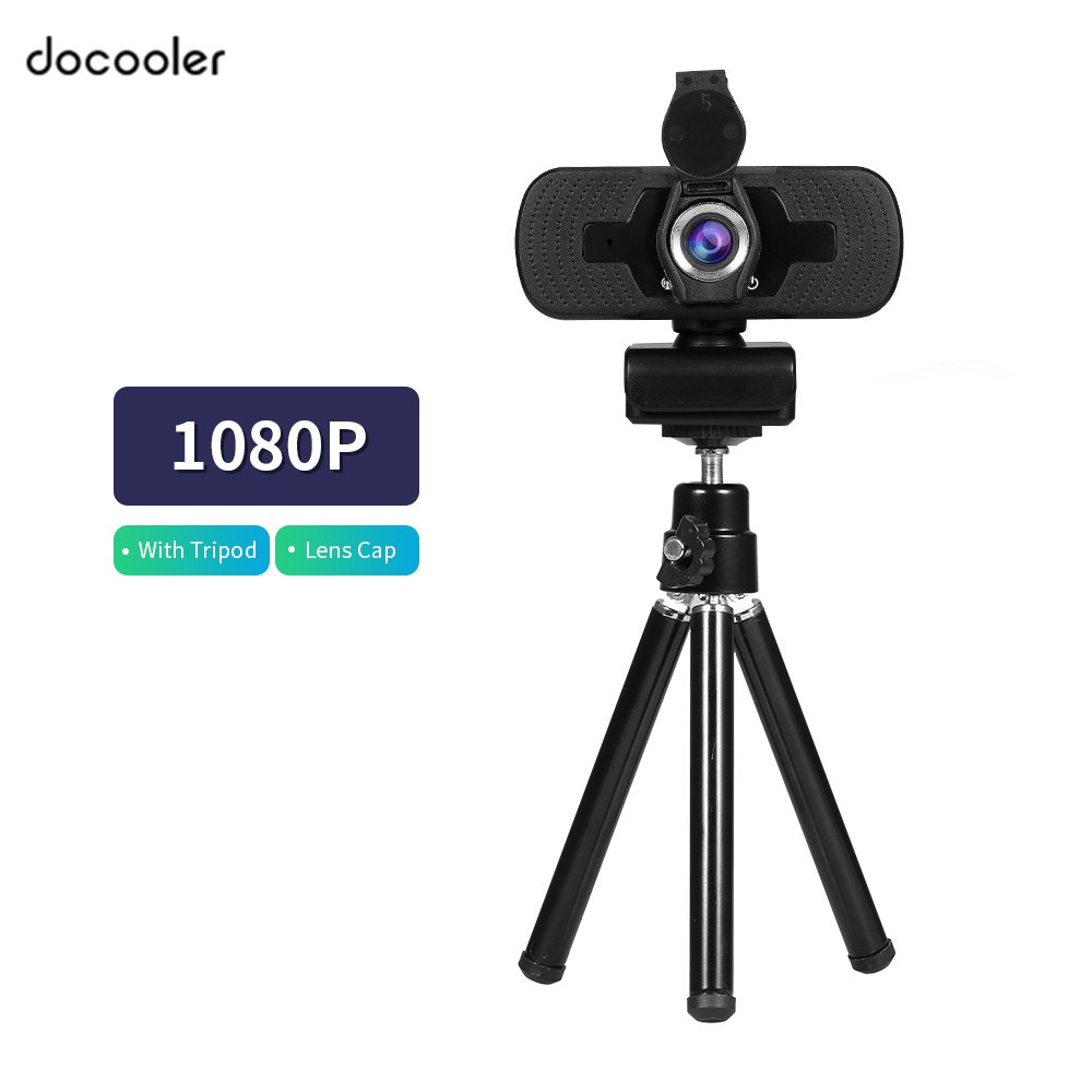 Docooler 1080P HD Wide-angle Webcam Video Conference Camera USB Plug ...