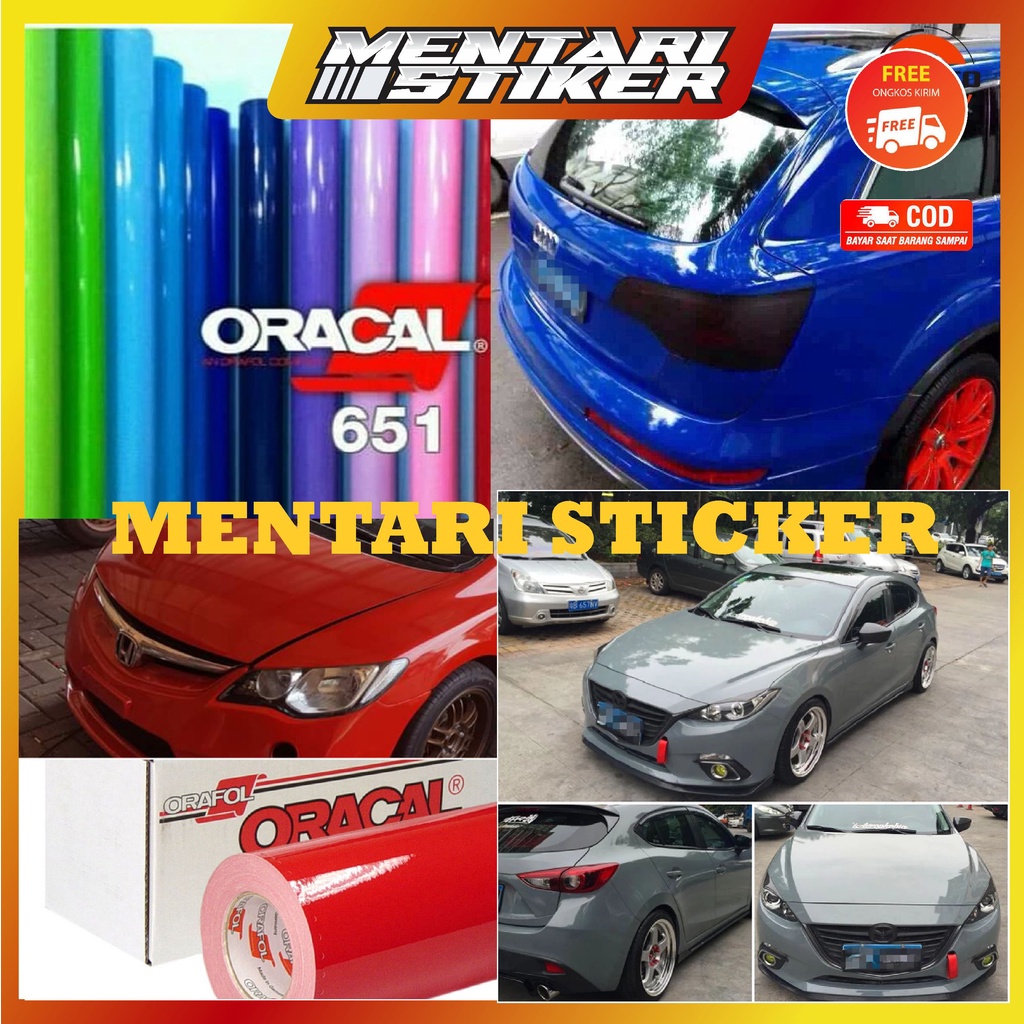 Oracal GLOSSY SCOTLET STICKERS 126CM PREMIUM MOTORCYCLE AND CAR ...