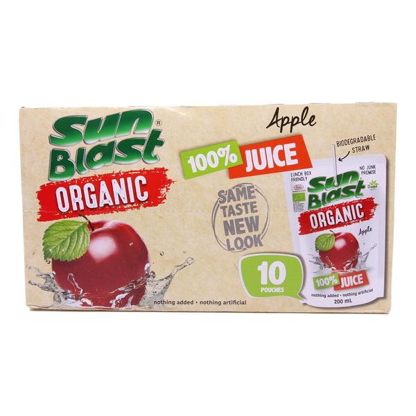 Sunblast, Organic 100% Apple Juice Carton (200ml x 10) | Shopee Malaysia