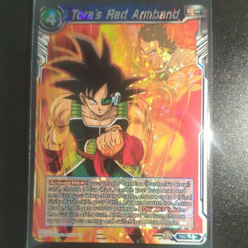 Dragon Ball Super CCG TCG I TB3-032 R Tora's Red Armband (foil) | Shopee Malaysia