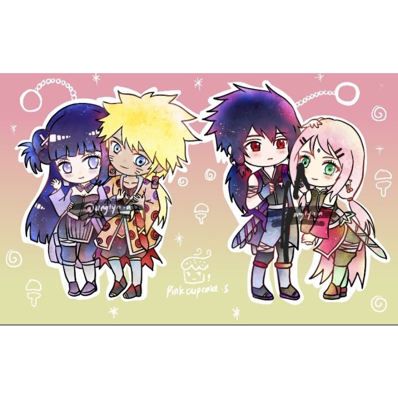 Naruto Hinata Sasuke Sakura Hashira Version! Fanart by Sasura Studio ...