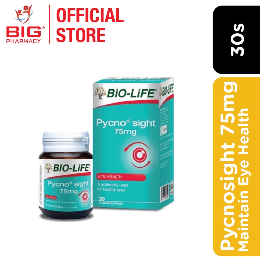 BiO-LIFE Pycno Sight (75mg x 30's) | Shopee Malaysia
