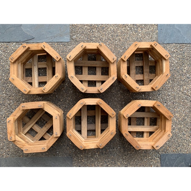 💥💥Pasu kayu heksagon RM9 🌸( Saiz 8 inci ) | Shopee Malaysia