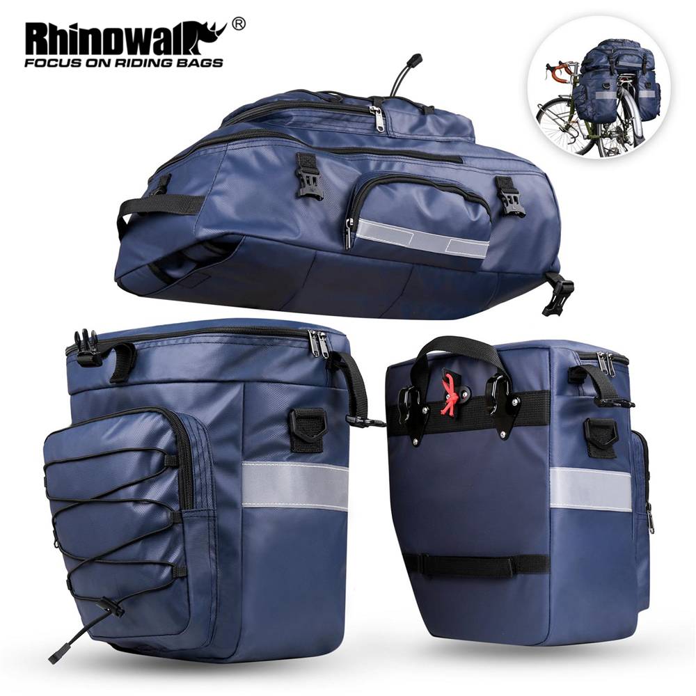 Rhinowalk 3-In-1 Waterproof Bike Rear Rack Bag (65L) | Shopee Malaysia