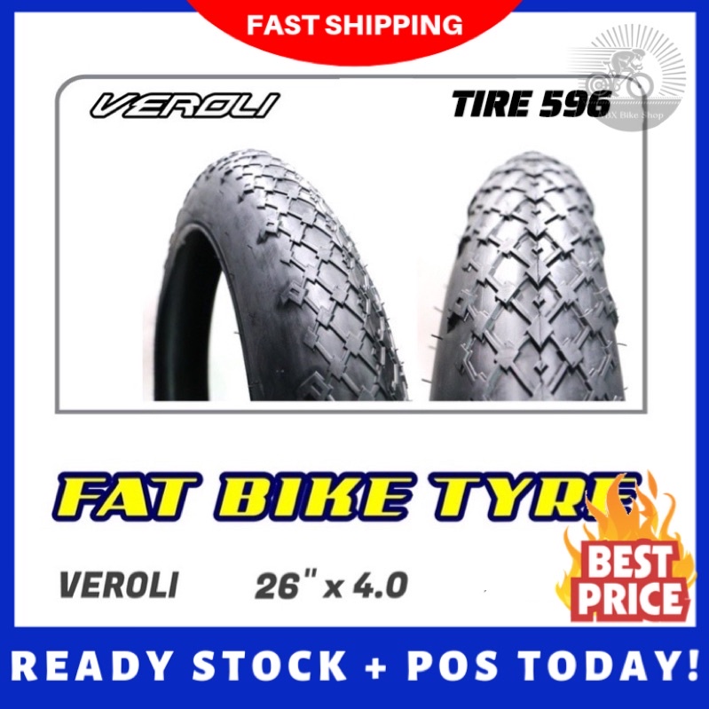 VEROLI BICYCLE FAT BIKE TIRE SIZE 26 X 4.0 - 596 / 1pc | Shopee Malaysia