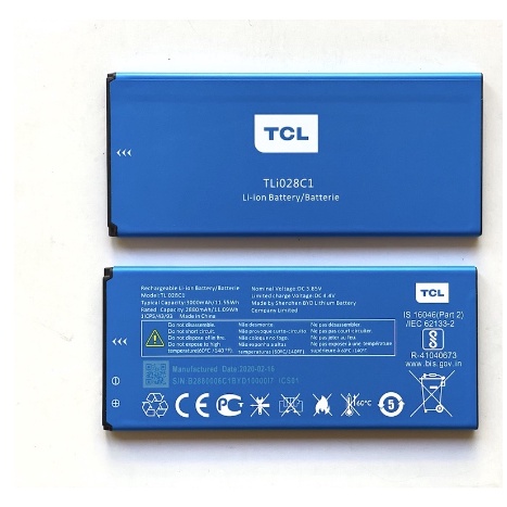 YES TCL 5102K L7 Battery Alcatel Tli028c1 TLi028c7 1A B 2020 5002H 990 1050a 3000mAh 5002 ...