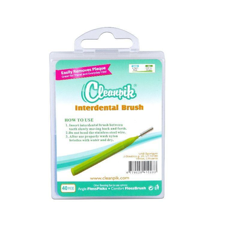 INTERDENTAL BRUSH I SHAPE cleanpik牙缝刷I字型牙间刷齿缝刷正畸矫正牙套刷10支装)/40 PCS 牙线 ...