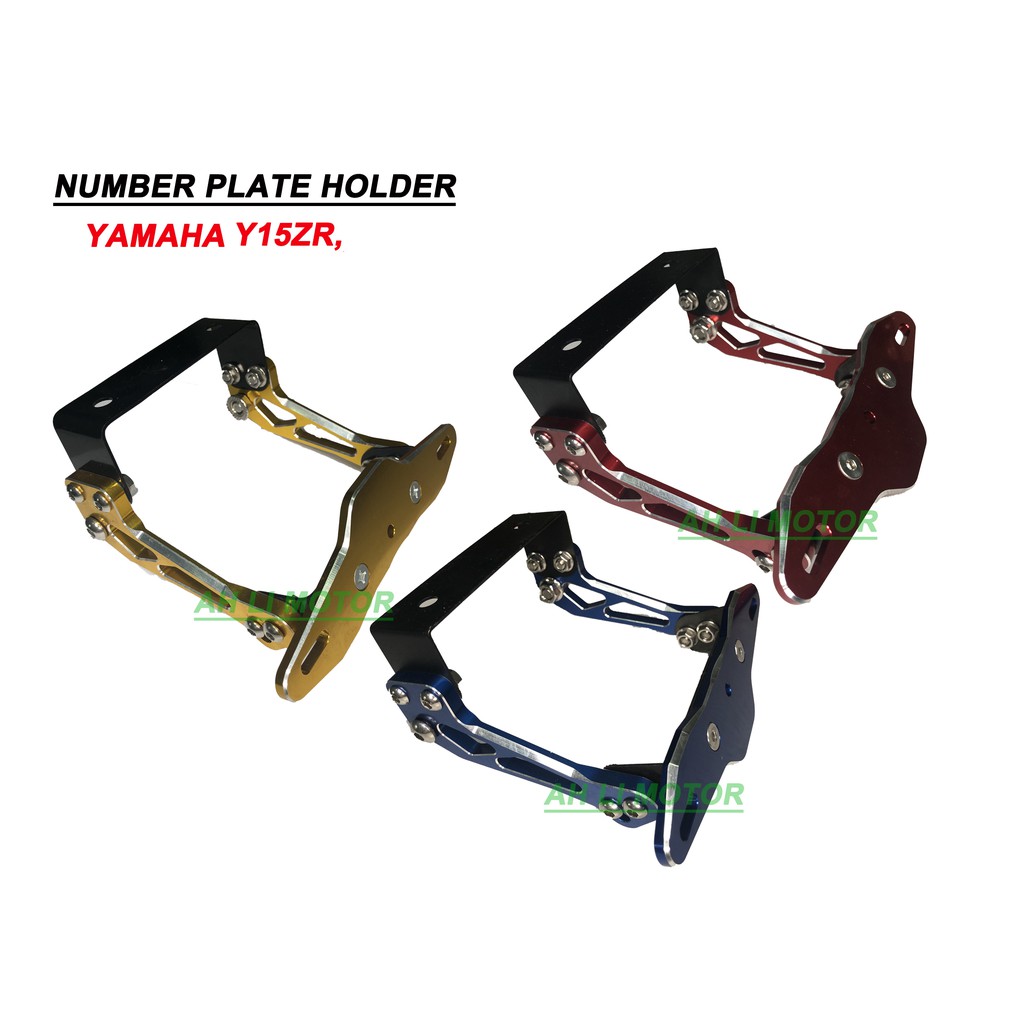 Adjustable Number Plate Holder Alloy Bracket, YAMAHA Y15,LC 135, Y125 ...