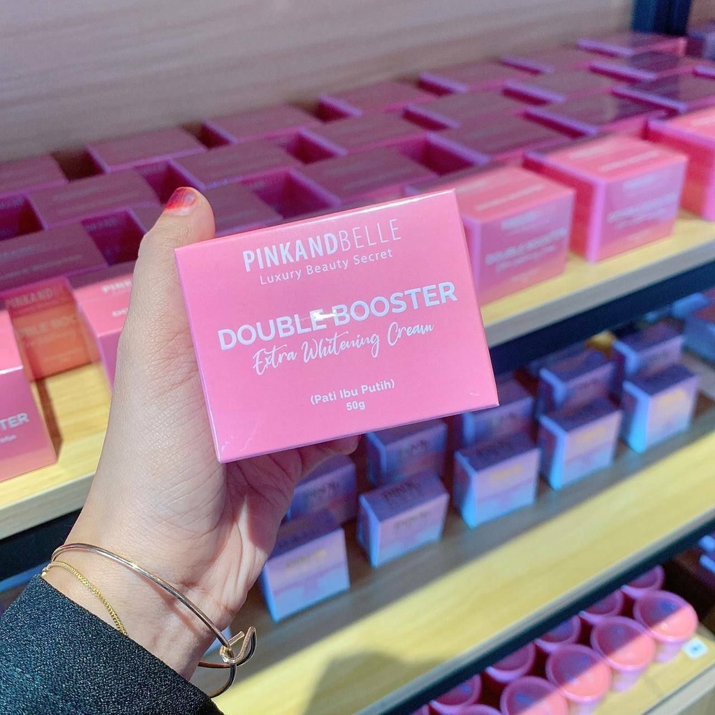 MSV PINK & BELLE Double Booster Extra Whitening Cream (50g/ 10g) | Shopee Malaysia