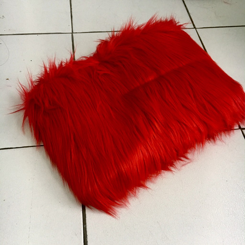 MERAH Plain Red Chili Car Dashboard Fur/Dashboard Cover Mat/Bright ...